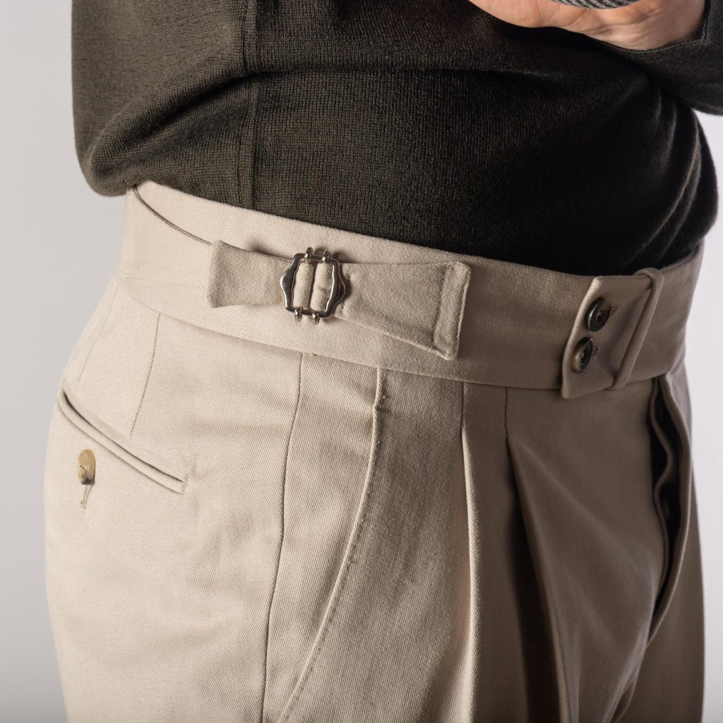 Neapolitan design tailoring suit trousers